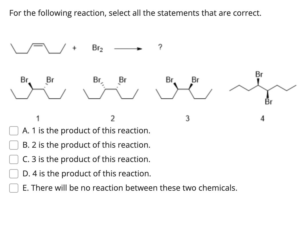 Solved For the following reaction, select all the statements | Chegg.com