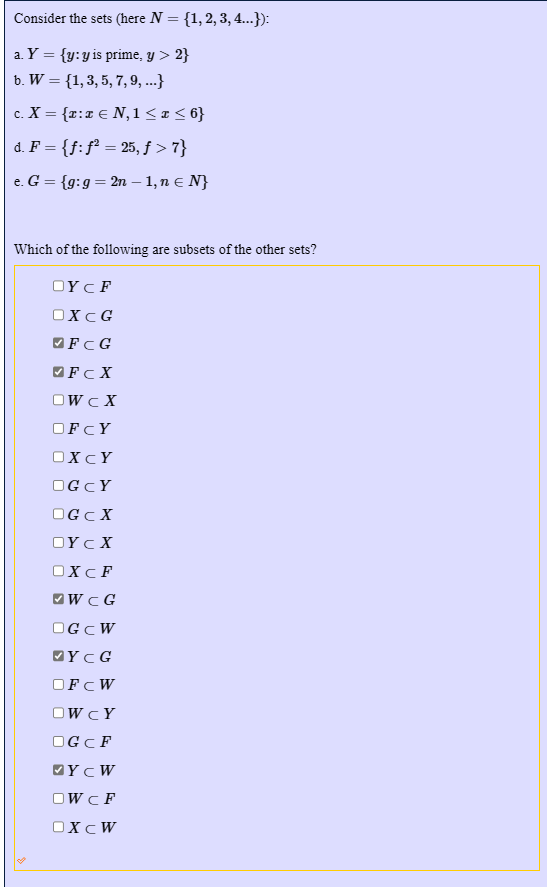 Solved Consider the sets (here N={1,2,3,4dots} ):a. ﻿ is | Chegg.com
