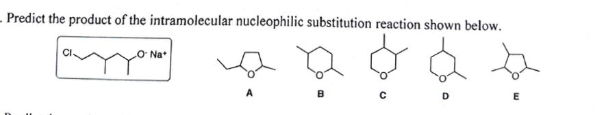 Solved Predict the product of the intramolecular | Chegg.com