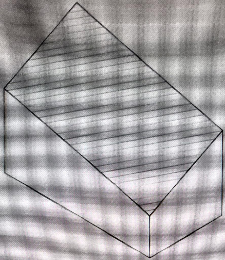 1.0 Draw the right side view of the oblique surface | Chegg.com