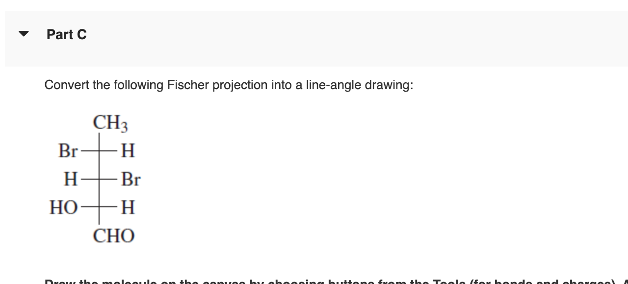 Solved Convert the following Fischer projection into a | Chegg.com