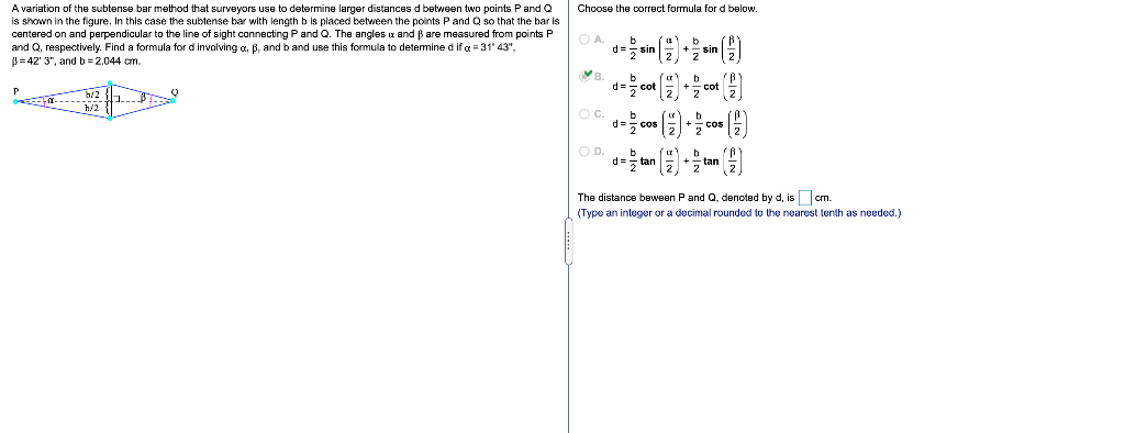 Solved Choose the correct formula for d below. A variation | Chegg.com