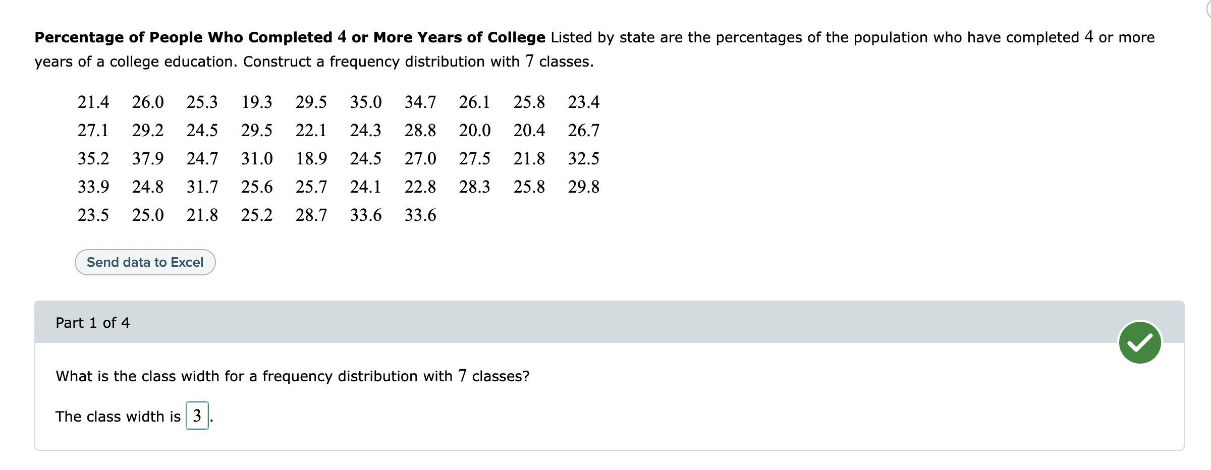 Solved The frequency distribution shown is constructed | Chegg.com