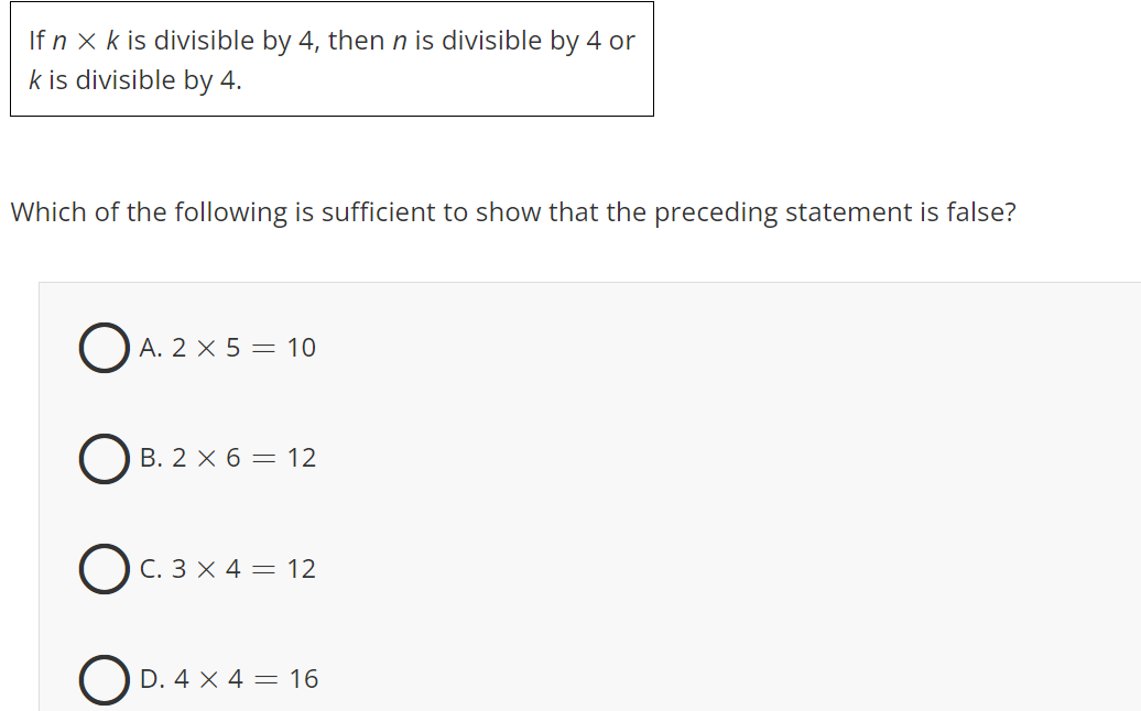 Solved If n xk is divisible by 4, then n is divisible by 4 | Chegg.com