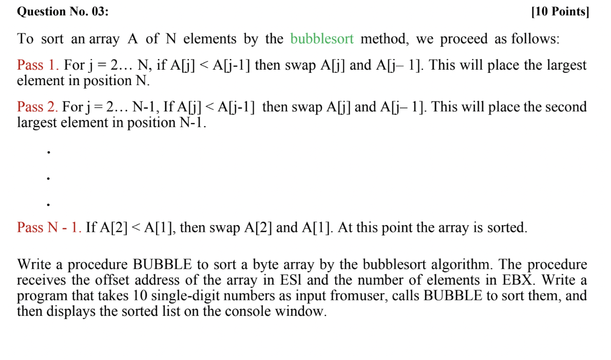 Solved Please solve this assembly language question (Irvine | Chegg.com