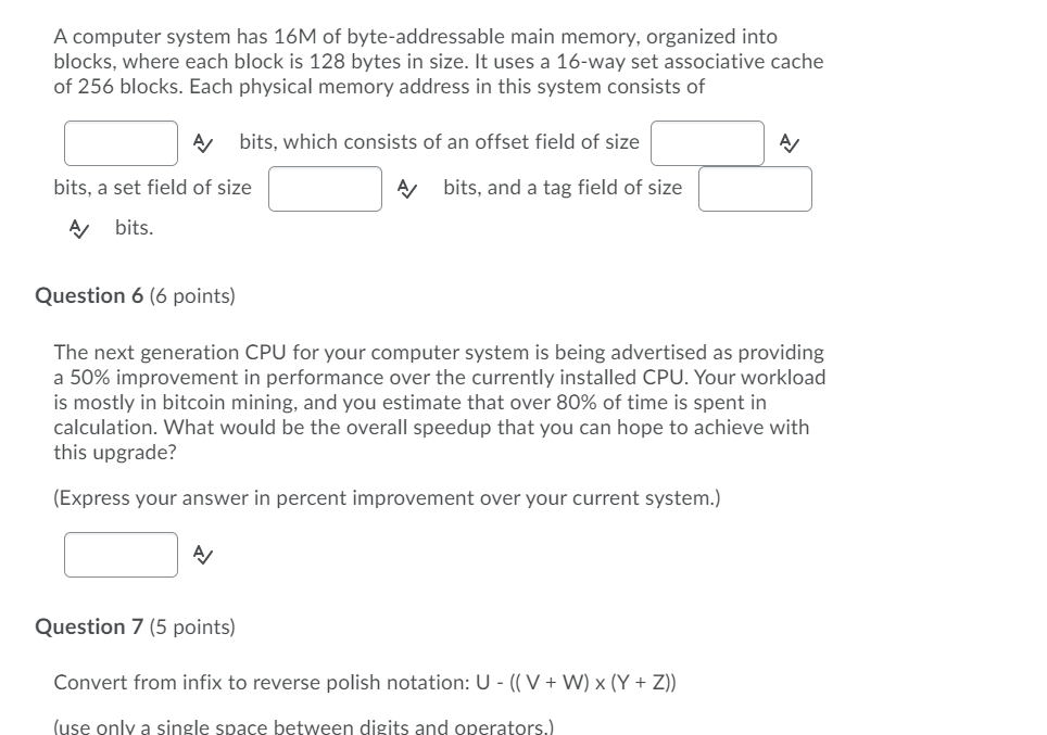 Solved A computer system has 16M of byte-addressable main | Chegg.com