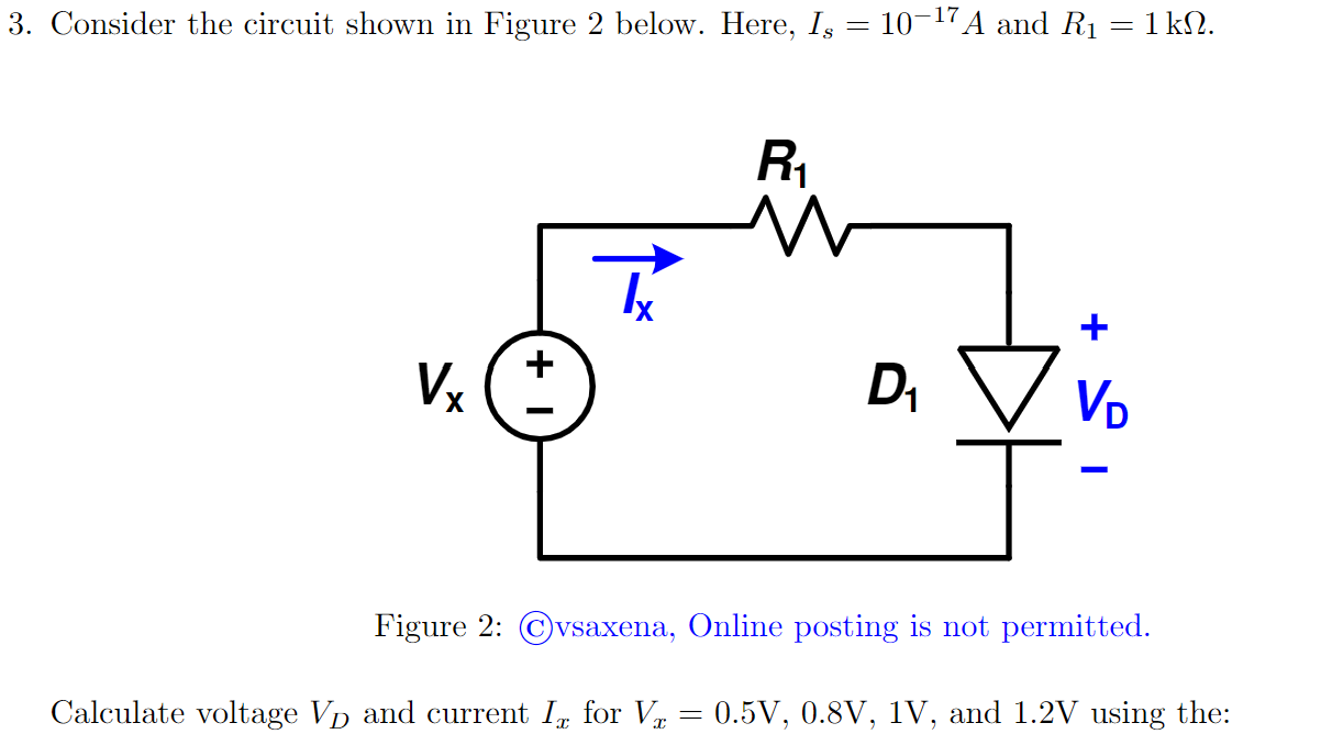 Solved Consider the circuit shown in Figure 2 below. Here, | Chegg.com