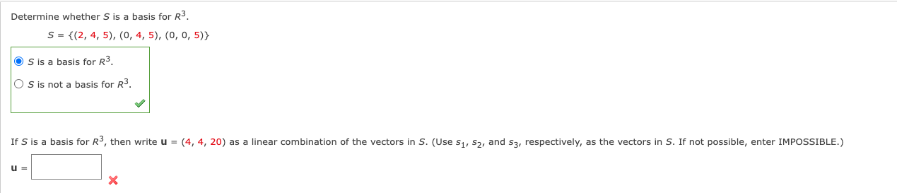 Solved Determine whether S is a basis for R3. | Chegg.com