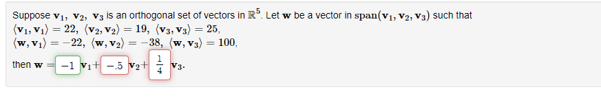 Solved Suppose V1, V2, Vz is an orthogonal set of vectors in | Chegg.com