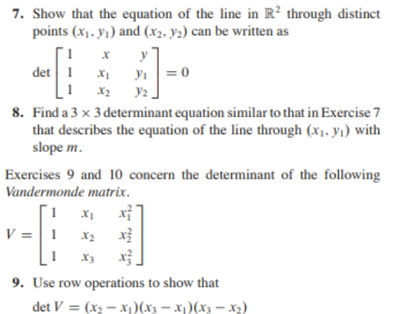 Solved Compute the determinants in Exercises 5 and 6. | Chegg.com
