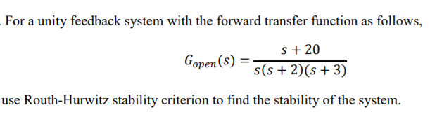 Solved Solve this control systems electrical engineering | Chegg.com