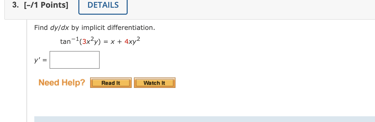 Solved Find dy/dx by implicit differentiation. | Chegg.com