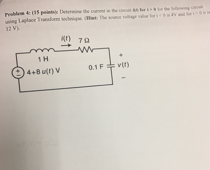 Solved Problem 4: (15 points): Determine the current in the | Chegg.com Solved Problem 4: (15 points): Determine the current in the | Chegg.com