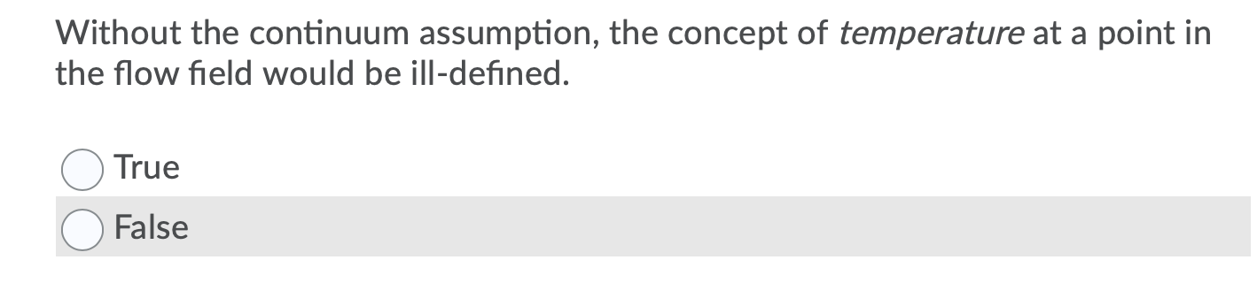 Solved Without the continuum assumption, the concept of | Chegg.com