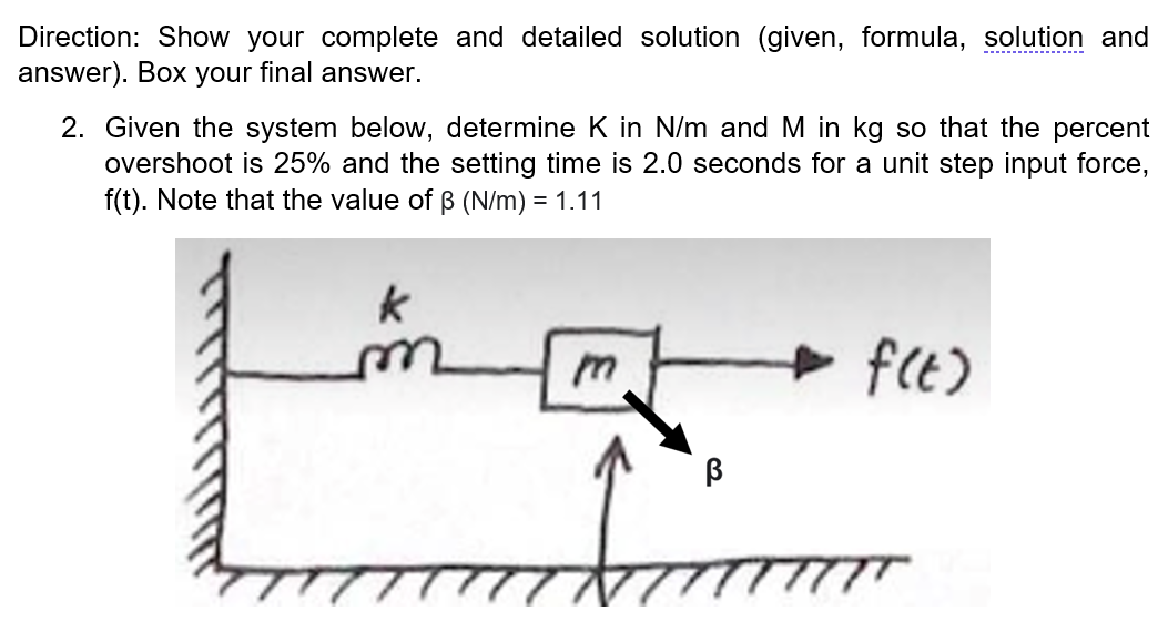 Solved Direction: Show your complete and detailed solution | Chegg.com