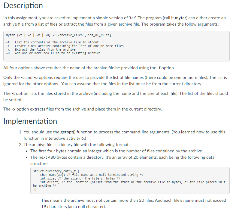 Solved Description In this assignment, you are asked to | Chegg.com