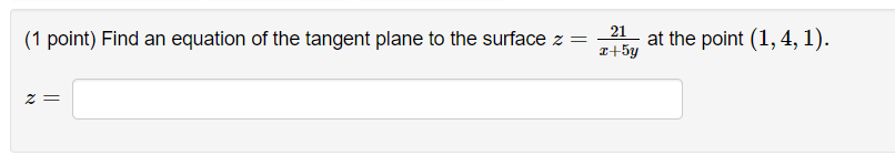 Solved (1 point) Check that the point (1,1,1) lies on the | Chegg.com