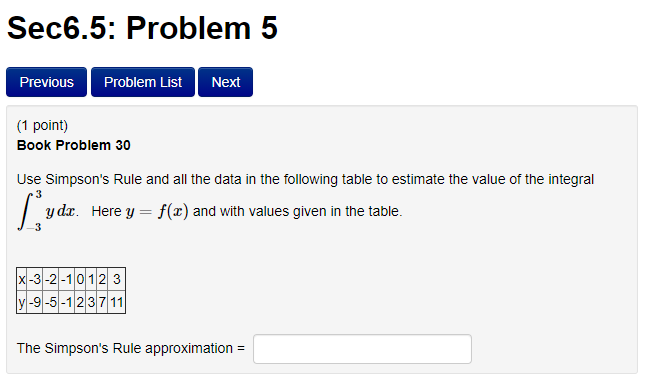 Solved Sec6.5: Problem 5 Previous Problem List Next (1 | Chegg.com