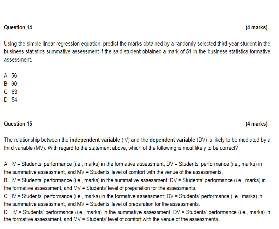 Solved As part of the end-of-semester review of the marks | Chegg.com