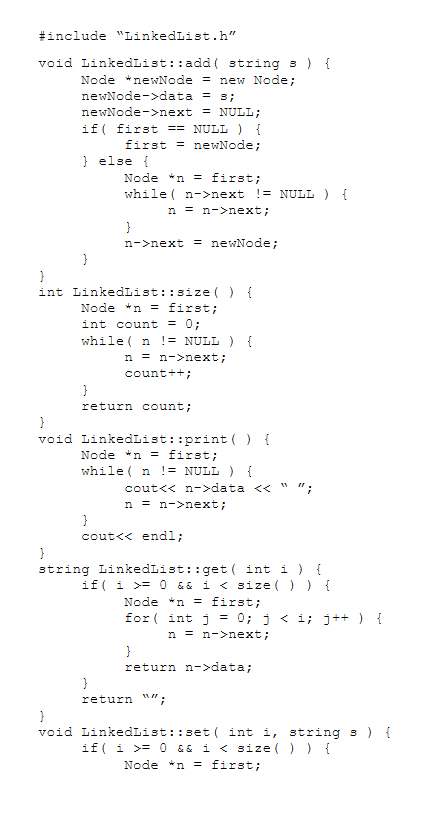 Solved List of Squares Create a Linked List of Square | Chegg.com
