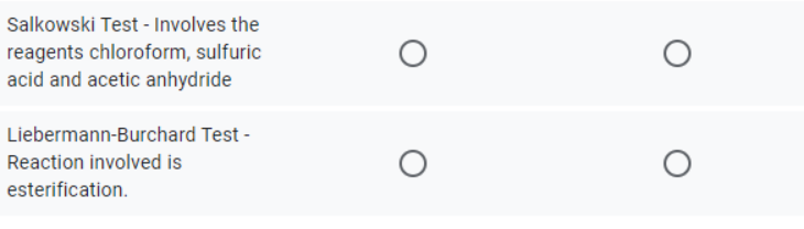 Solved Salkowski Test - Involves the reagents chloroform, | Chegg.com