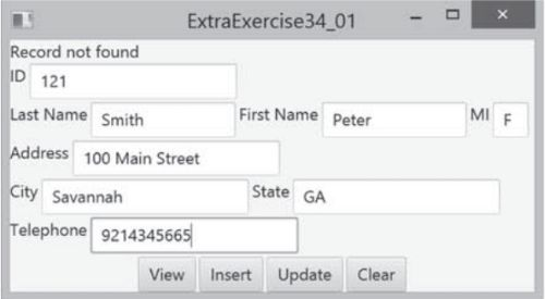 Solved Database application : Javafx For this program, you | Chegg.com