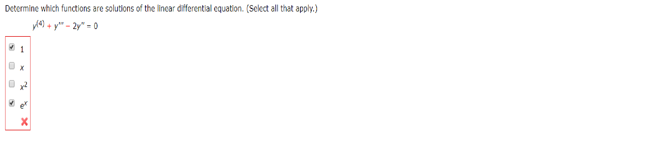 Solved Determine which functions are solutions of the linear | Chegg.com