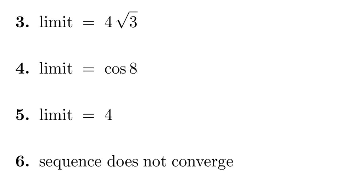 Solved Determine if the sequence {an} converges, when 7n4 – | Chegg.com