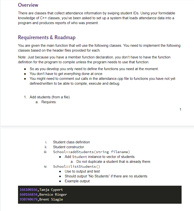 Please Help!! Code is in C++, all provided starter | Chegg.com