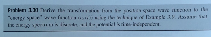 Solved Problem 3.30 Derive the transformation from the | Chegg.com