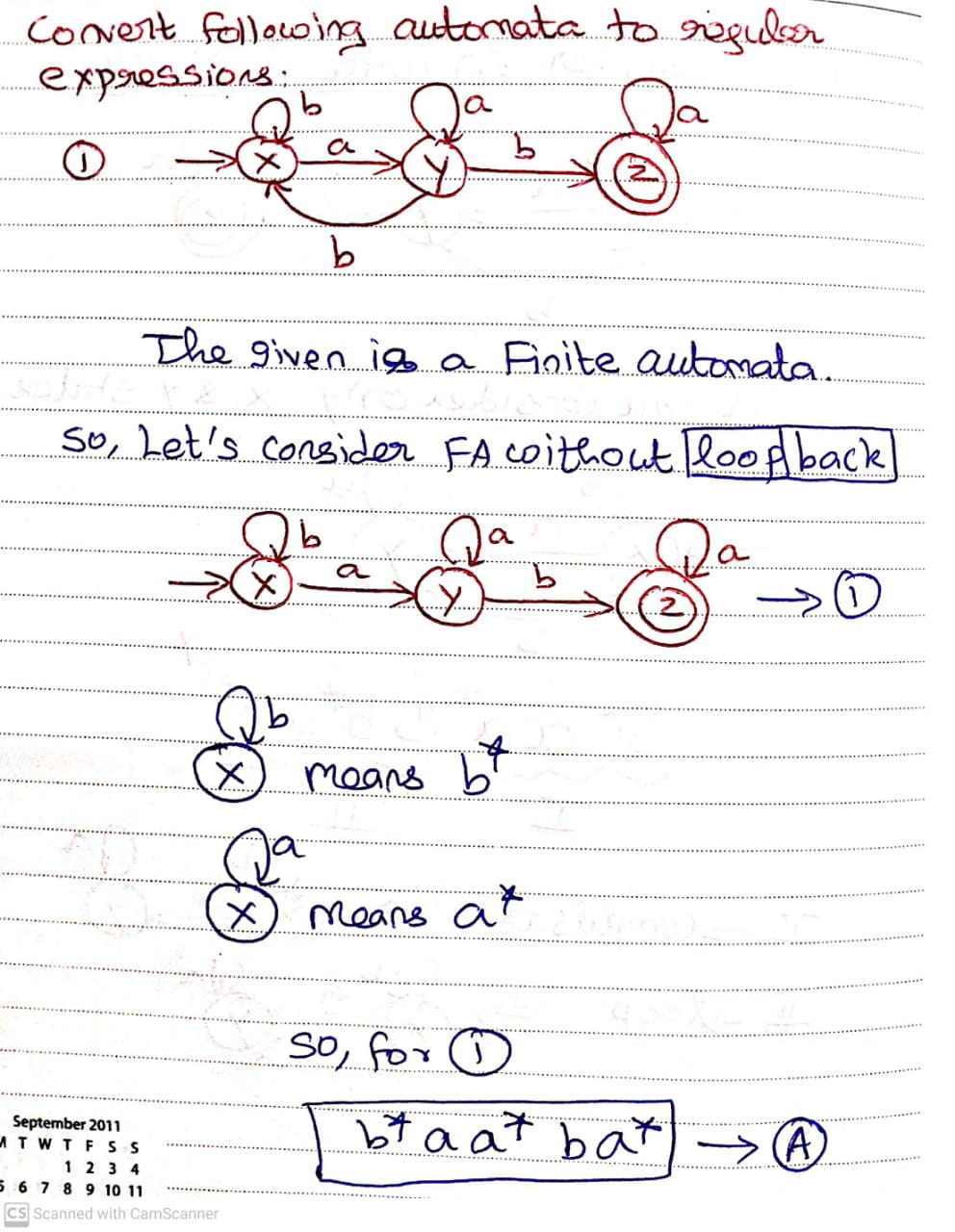 Solved Please explain why x means b*, AND x means a*? | Chegg.com