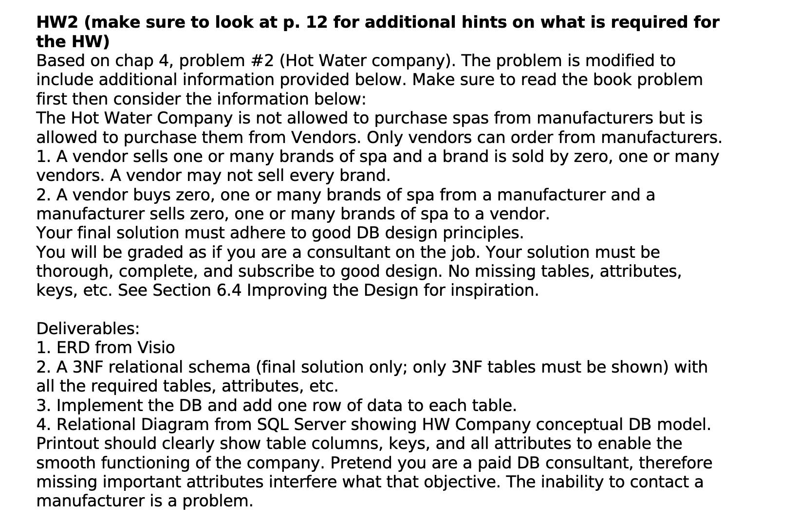Solved I NEED TO SEE YOUR ERD ON VISIO. I NEED TO SEE SQL | Chegg.com