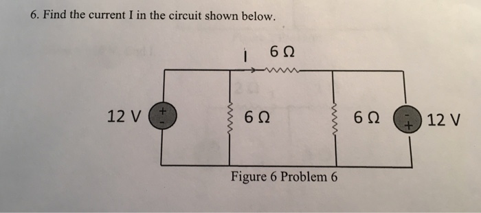 Solved Find the current I in the circuit shown below. | Chegg.com