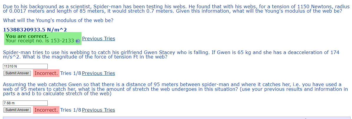 Solved Solve this problem. The first question is already | Chegg.com
