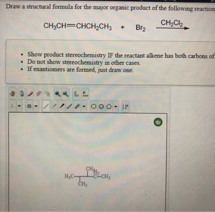 Solved Draw a structural formula for the intermediate in the | Chegg.com