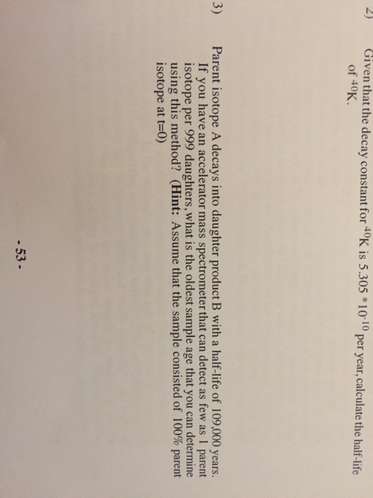 Solved What is the oldest sample age that can be determined | Chegg.com