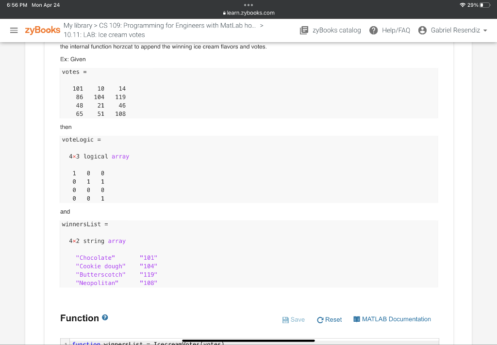 Solved Function ? Code to call your function?An ice cream | Chegg.com