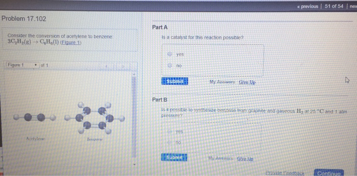 Solved Consider the conversion of acetylene to benzene | Chegg.com