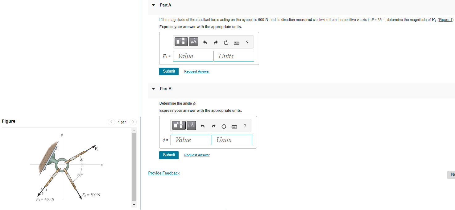 Solved If The Magnitude Of The Resultant Force Acting On The