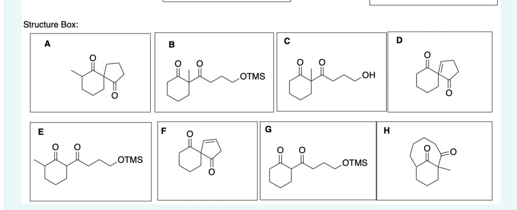 Solved What is the product for Q1?Structure Box: | Chegg.com
