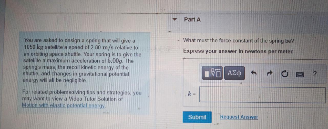 Solved You are asked to design a spring that will give a - | Chegg.com
