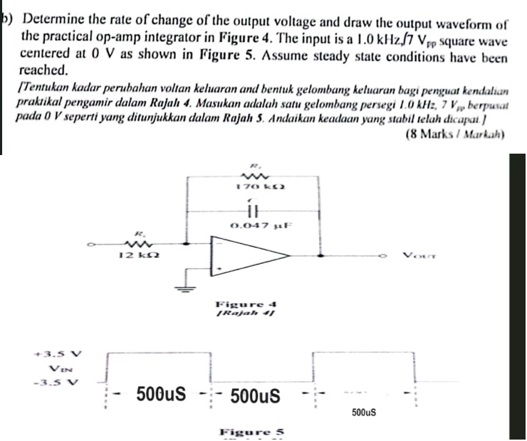 Solved b) Determine the rate of change of the output | Chegg.com Solved b) Determine the rate of change of the output | Chegg.com