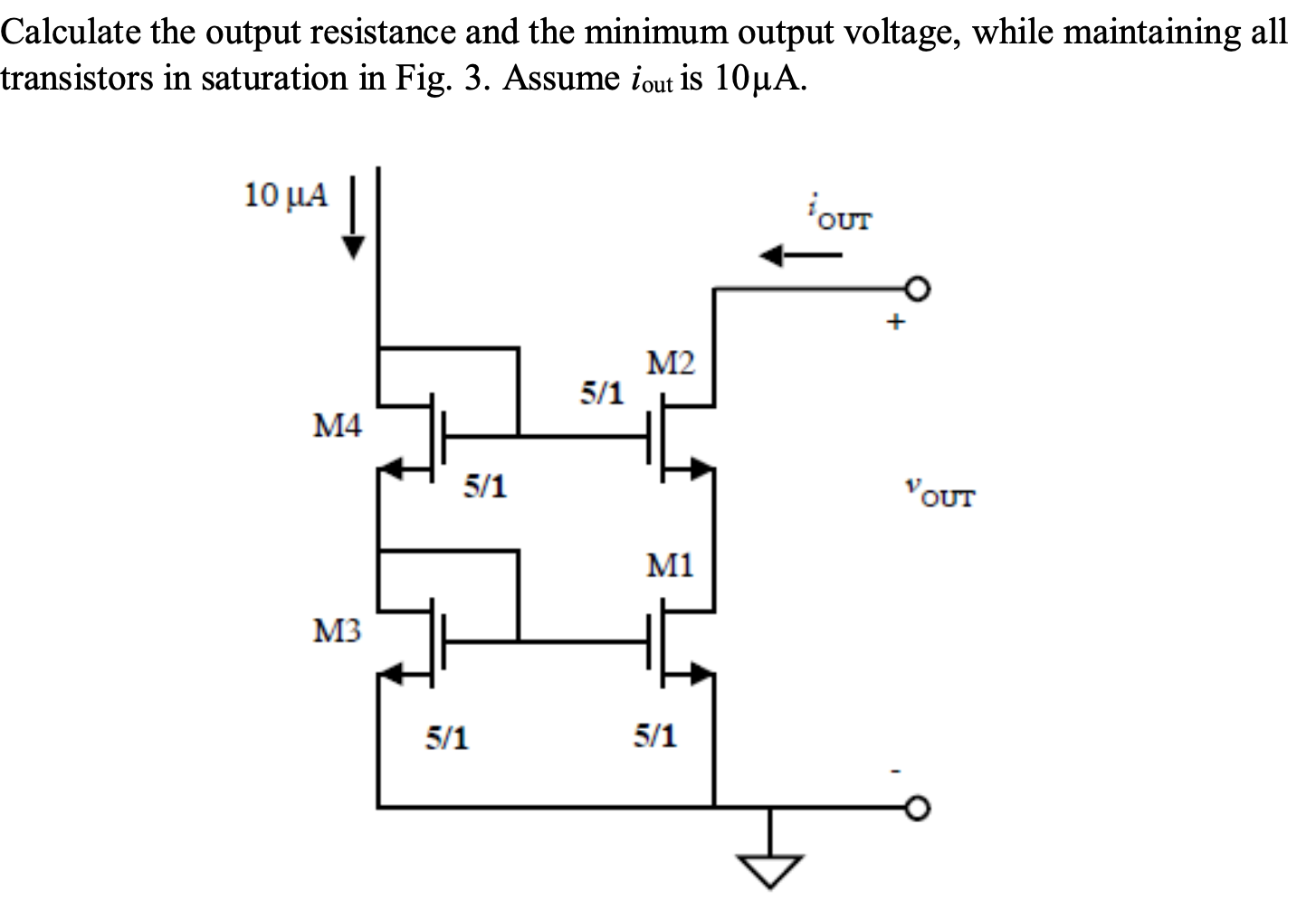 Calculate the output resistance and the minimum | Chegg.com