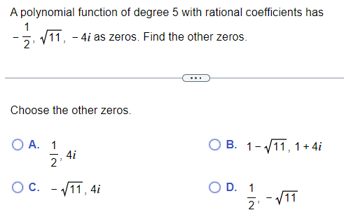 Solved A polynomial function of degree 5 with rational | Chegg.com