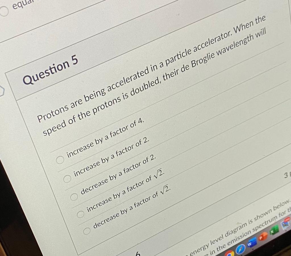 Solved equ Question 5 Protons are being accelerated in a | Chegg.com
