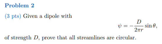 Solved Problem 2 (3 pts) Given a dipole with D 27 of | Chegg.com