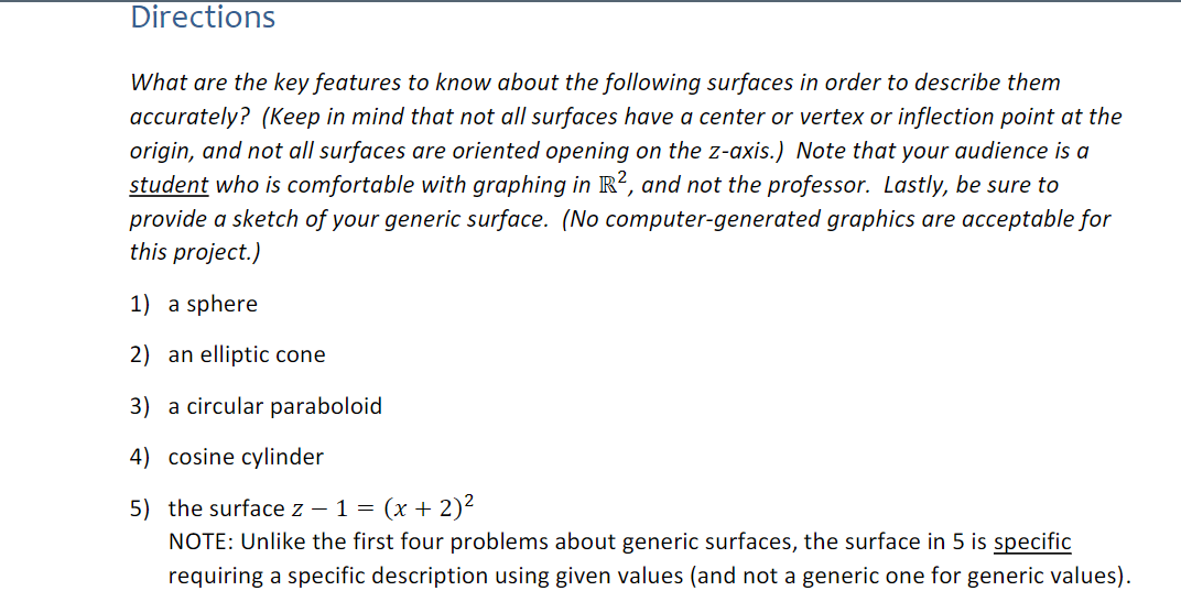 Solved Directions What are the key features to know about | Chegg.com