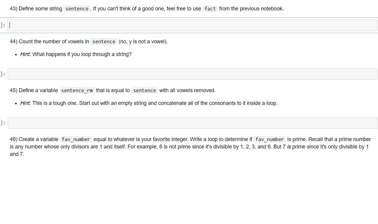 43) Define some string sentence. If you can't think | Chegg.com