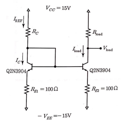 Solved In this bjt current mirror circuit, what's RE1 RE2 | Chegg.com