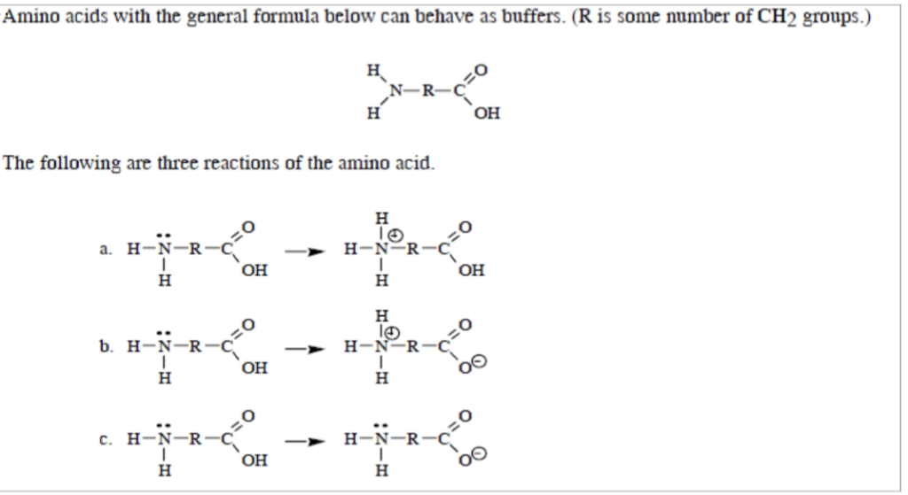 Solved 1. Which equation represents the result of buffering | Chegg.com